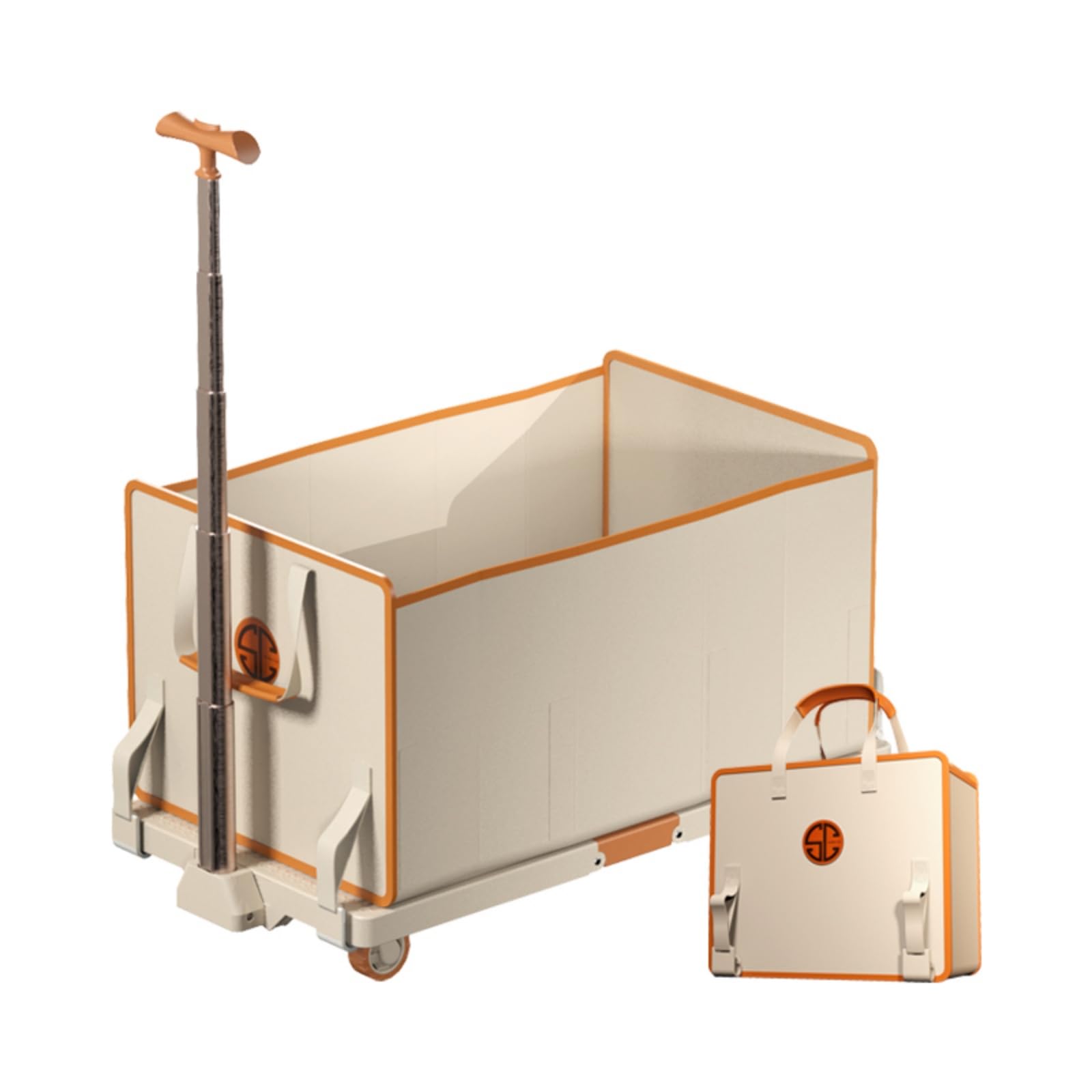 Amazon.com: Platform Truck Cart, Collapsible Wagon Cart with Storage ...
