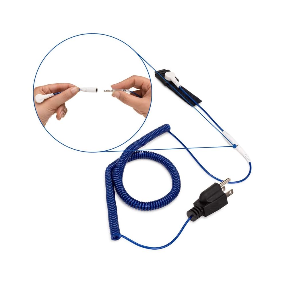 Anti Static Wrist Strap with Grounding Cord for Chile | Ubuy