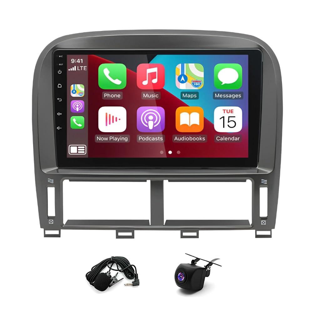 Amazon.com: 9" Android 13 Double Din Car Stereo w/Carplay Android Auto ...