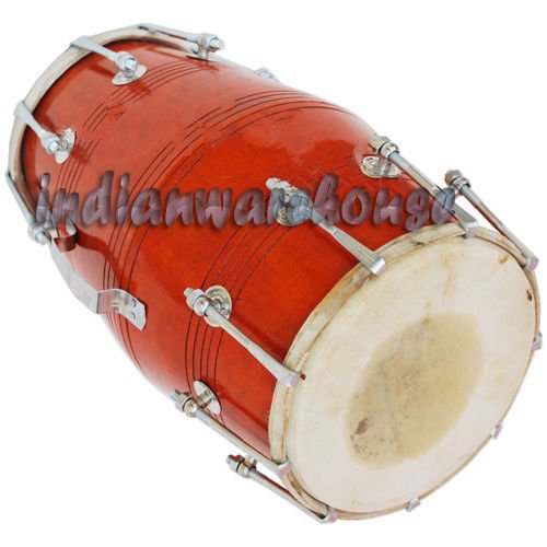 Sai Musical Dholak Drums 18 Bolt Tuned Made With Mango Wood Dholki For ...