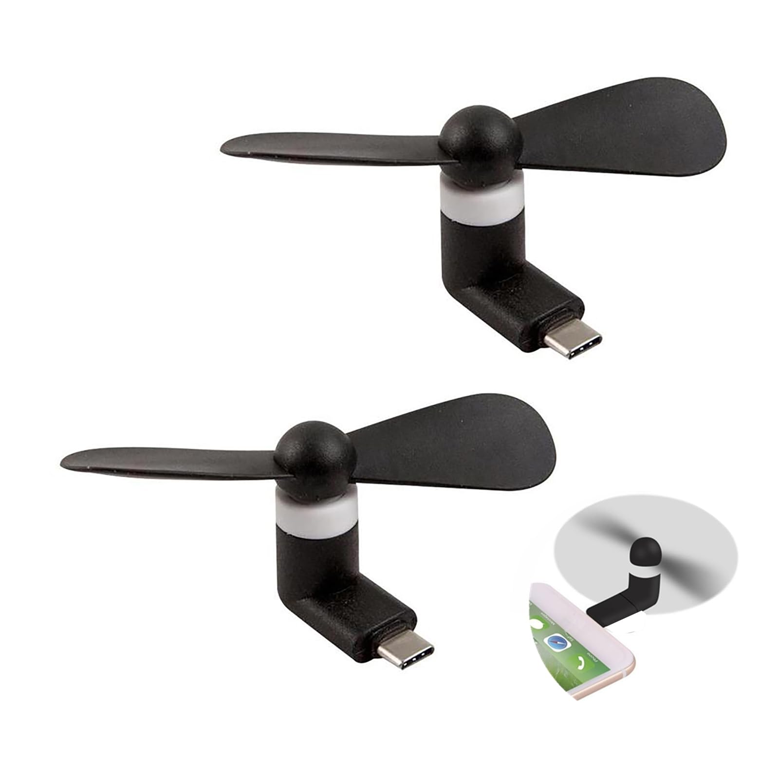 Amazon.com: Sokelinn-six Type C Phone Fan, Mini USB C Cooling Hand Fans ...