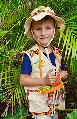 Kidz@Play Bug Hunting Kit, Vest, Hat, Binoculars, Lg. Net, Bug ...
