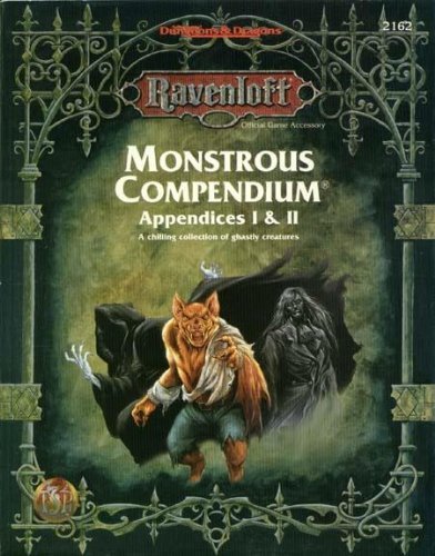 Monstrous Compendium of Ravenloft: Appendix I&II (Ravenloft Accessory ...
