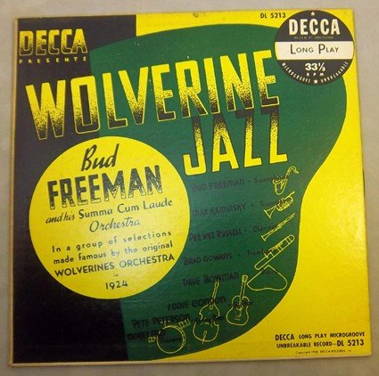 Bud Freeman - Bud Freeman, Wolverine Jazz, Decca DL 5213, US, 1950 ...