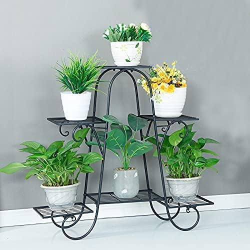 ARHAM ART Metal 6 Tier Shelf Plant Stand Floral Corner Shelf Metal ...