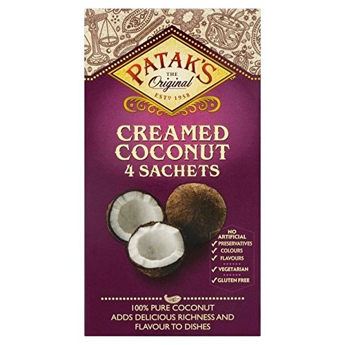 Amazon.com: Patak's Creamed Coconut Sachets 4 x 50g
