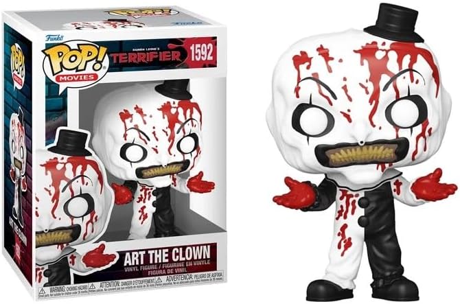 Amazon.com: Funko Pop! Movies Terrifier Art The Clown Bloody Figure, 3. ...