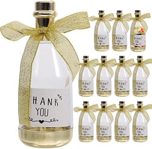 Amazon.com: Mini Bottles Candy Bottle 12Pcs Candy Jars Plastic Small ...