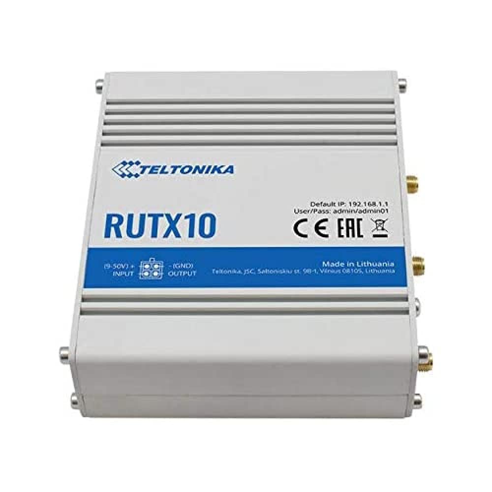 Teltonika RUTX10 Router with 4 x Gigabit Ethernet Ports, WiFi and ...