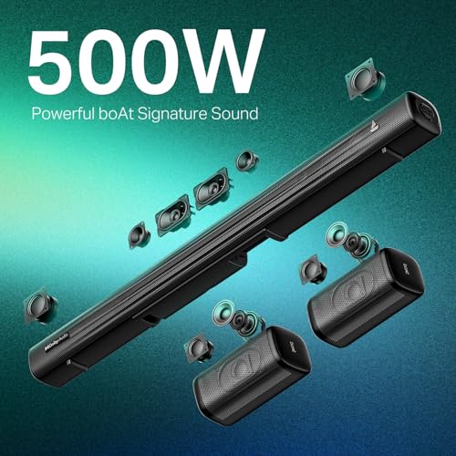 Boat 2025 Launch Aavante Prime 5.1 5050D, Dolby Audio, 500W Signature Sound, 5.1CH with Wired ...