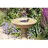 Butterfly Brook Solar Bird Bath Water Feature Fountain with Lights 84 ...