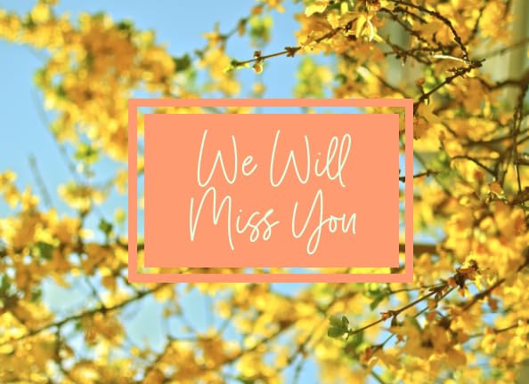 We Will Miss You: Farewell Signature Guest Registration Book ...