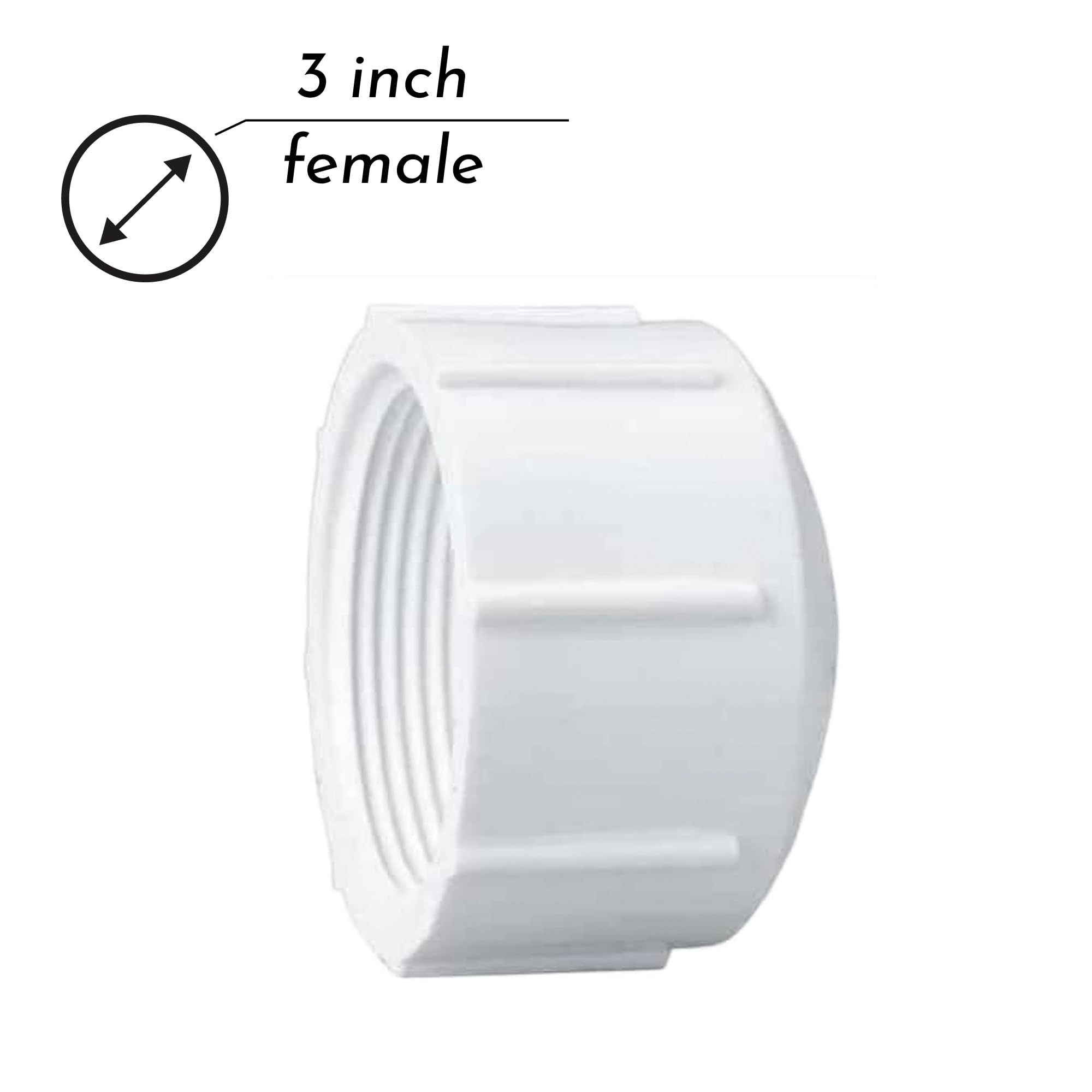 Snapklik.com : 3 Inch PVC Pipe End Cap Sch 40 3 PVC Cap PVC End Cap 3 ...