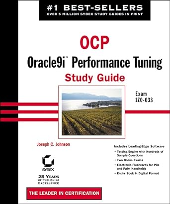 OCP: Oracle9i Performance Tuning Study Guide with CDROM: 9780782140651: Computer Science Books ...