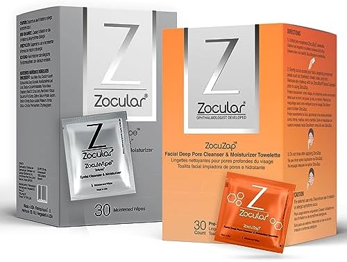 Amazon.com: Zocuwipe Eyelid Wipes Eyelid Cleanser and Moisturizer Pads ...