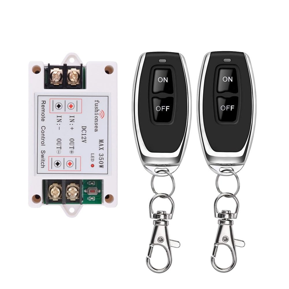 DC12V Wireless Remote Control Switch, 433Mhz 40A 1CH Universal Relay ...
