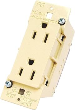 Amazon.com: US Hardware Mobile Home/RV Duplex Receptacle 1 9/16" x 4 1/ ...