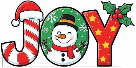Amazon.com: Christmas Joy Cardboard Cutouts, 4mm Corrugated Plastic ...