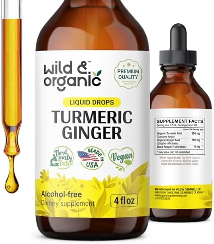 Amazon.com: Turmeric Ginger Liquid Supplement - Ginger Turmeric with ...