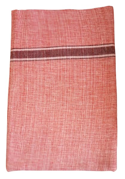 Ovium Kerala Thorthu Traditional Bath Towel |Pure Cotton Red (Special ...