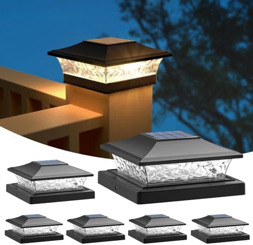 Moonrays 91268 Solar-Powered Post Cap LED Light for 6 by 6 Posts ...
