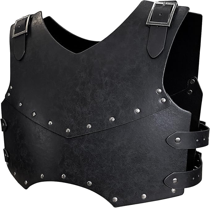 Amazon.com: Jeruikayu Medieval Faux Leather Breastplate, Vintage Roman ...