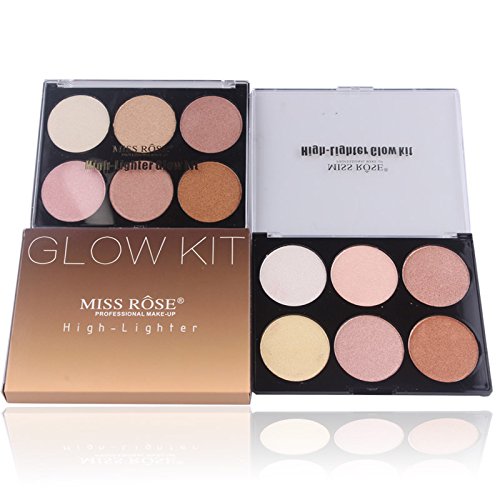 Amazon.com : Makeup Luminous Shimmer Glow Kit Highlighter Powder ...