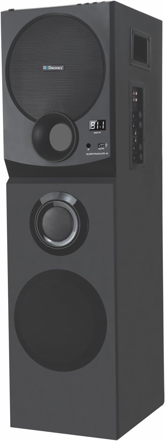 DH Discovery D50T 500 Watt Tower 2.0 Channel Home Theater Bass Booster ...