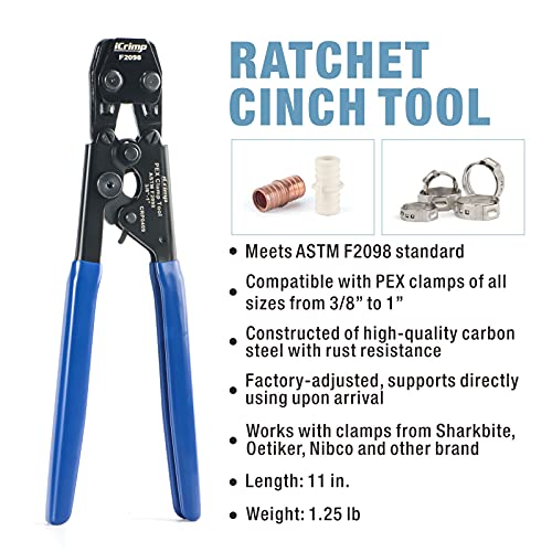 Snapklik.com : iCrimp PEX Clamp Cinch Tool For 3/8-inch To 1-inch ...