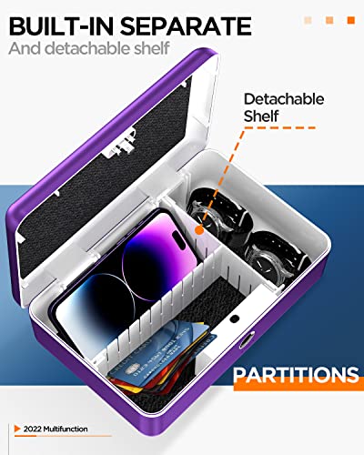 AICase Biometric Fingerprint Storage Box,AICase Portable Cash Jewelry ...