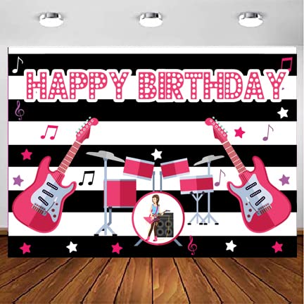 THEME MY PARTY ROCKSTAR THEME BIRTHDAY PARTY BACKDROP FOR DECORATION ...