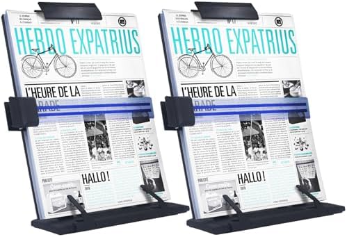 Barelove Desktop Document Holder Paper Stand with 7 Adjustable ...