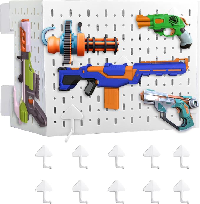 Amazon.com: Skywin Peg Board for Nerf Gun Storage Organizer - Hanging ...