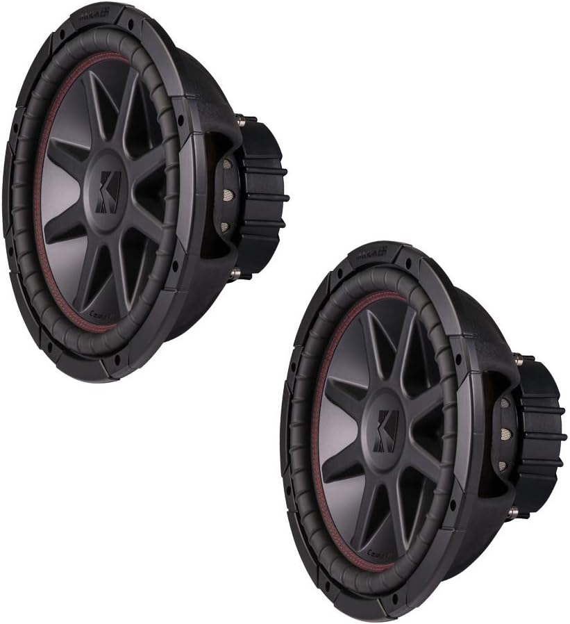 Amazon.com: Kicker 43CVR122 CompVR 12 Inch 1600 Watts 2 Ohm Dual Voice Coil Car Audio Subwoofers ...