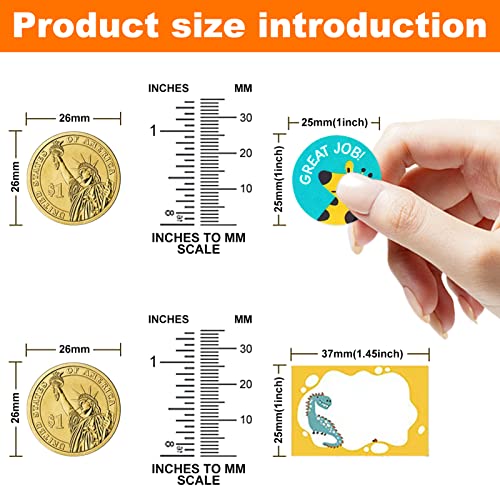 1350pcs 3 Rolls Reward Stickers for Kids, Motivational Stickers, 1 Inch ...