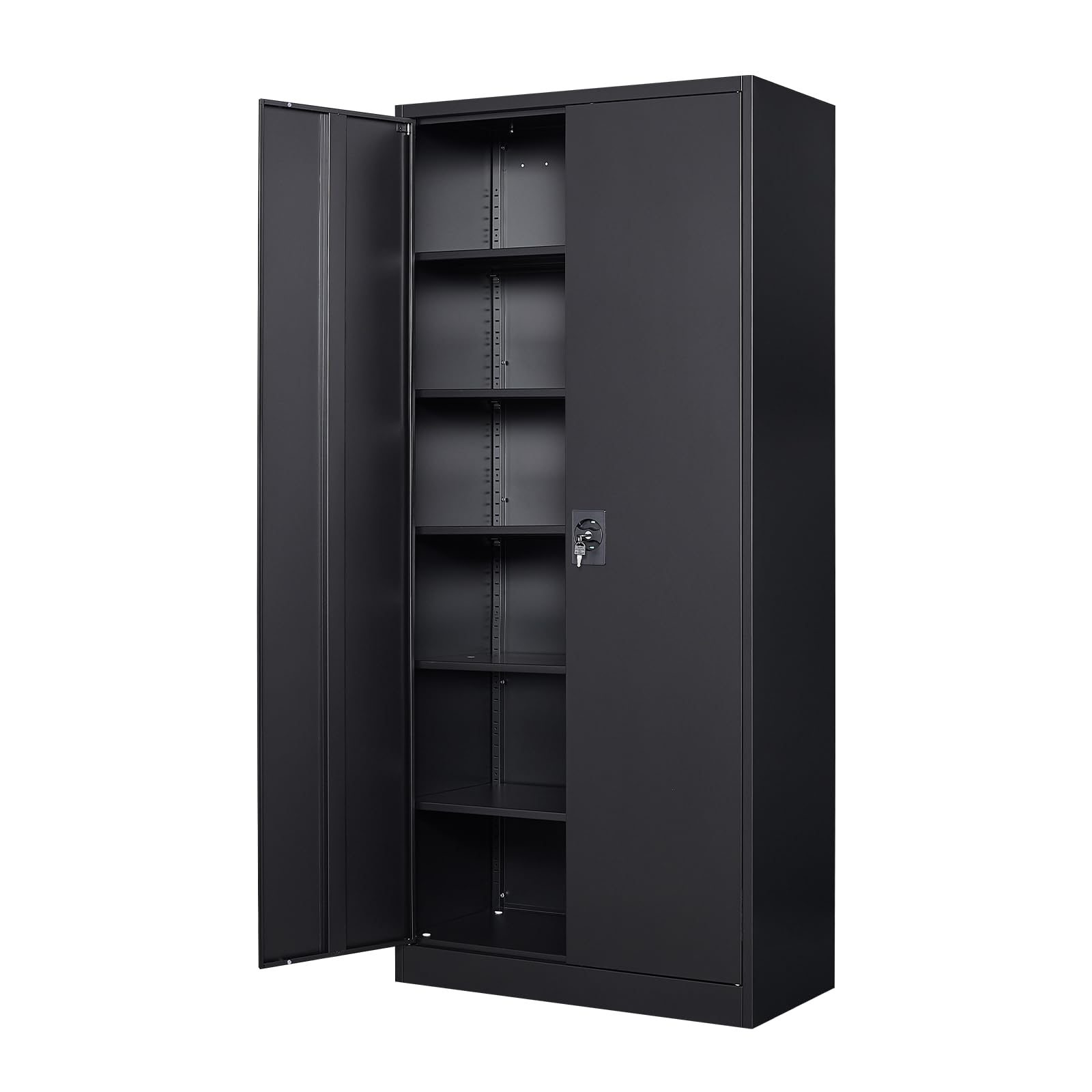 Amazon.com: AFAIF Metal Storage Cabinet with Lock,71" Black Garage ...