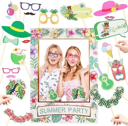 Amazon.com: Funny Hawaiian Party Inflatable Selfie Photo Frame ...