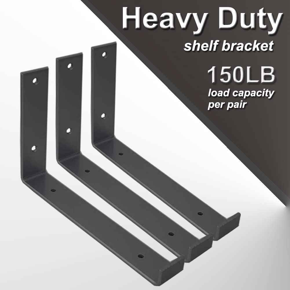 Snapklik.com : Shelf Brackets 9.25 Inch Wall Brackets 8PCS L Bracket ...