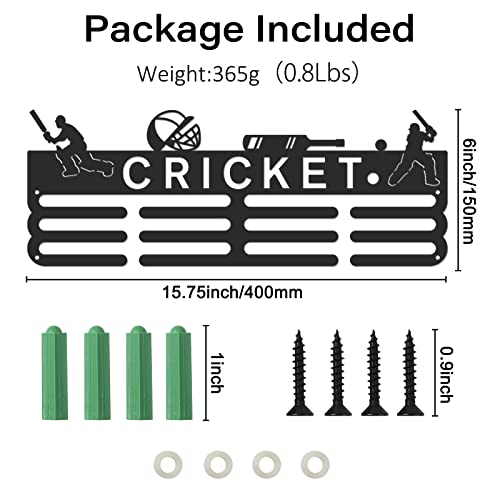SUPERDANT Cricket Medal Hanger Sports Medal Holder with 12 Lines Sturdy ...