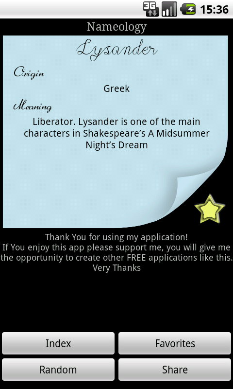 Nameology - Meaning of 45000 names - App on Amazon Appstore