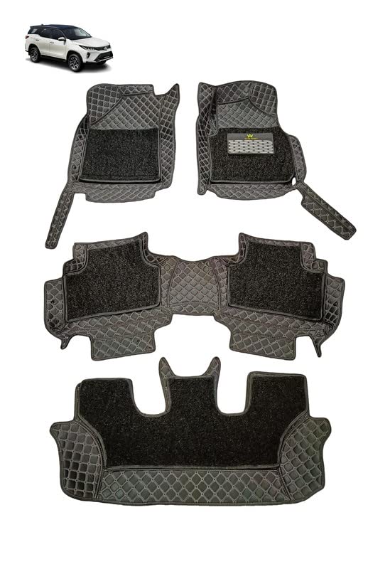 AUTO MINE 7D Luxury Car Foot Mat - Fortuner Lagender | 7-Layer ...