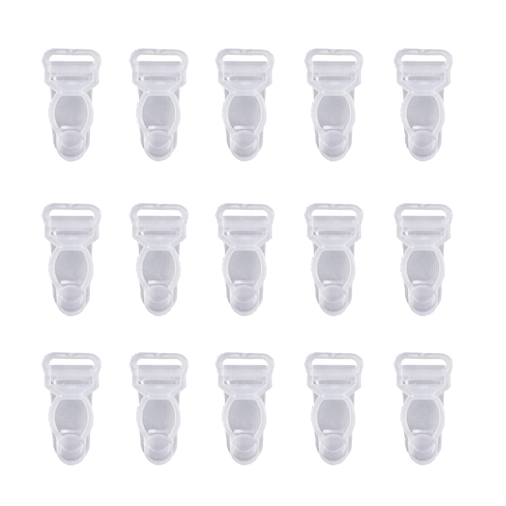 Amazon.com: 50 PCS Plastic Garter Clips Grips Stocking Suspenders Clips ...