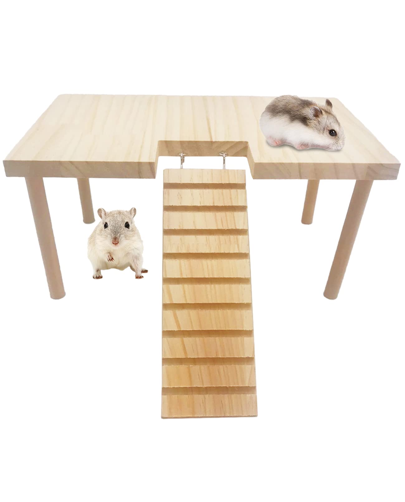 Snapklik.com : BNOSDM Large Wooden Hamster Platform