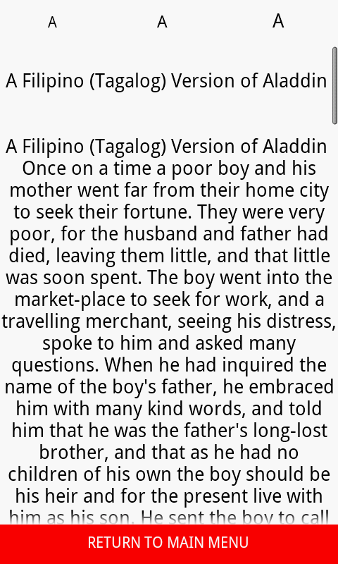 A Filipino (Tagalog) Version of Aladdin - App on Amazon Appstore