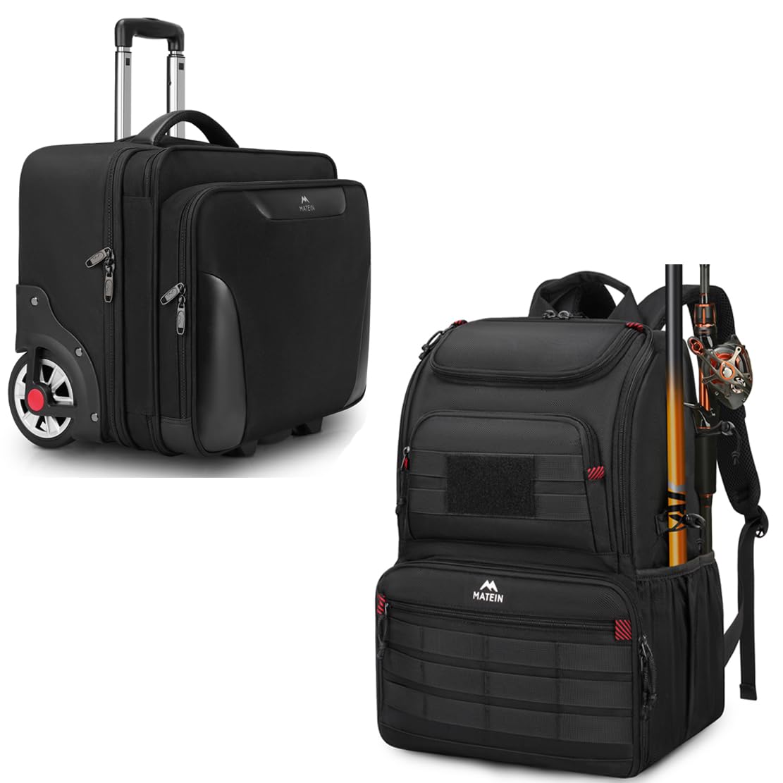 Amazon.com: MATEIN Fishing Backpack Tackle Box, Water Resistant Tackle ...