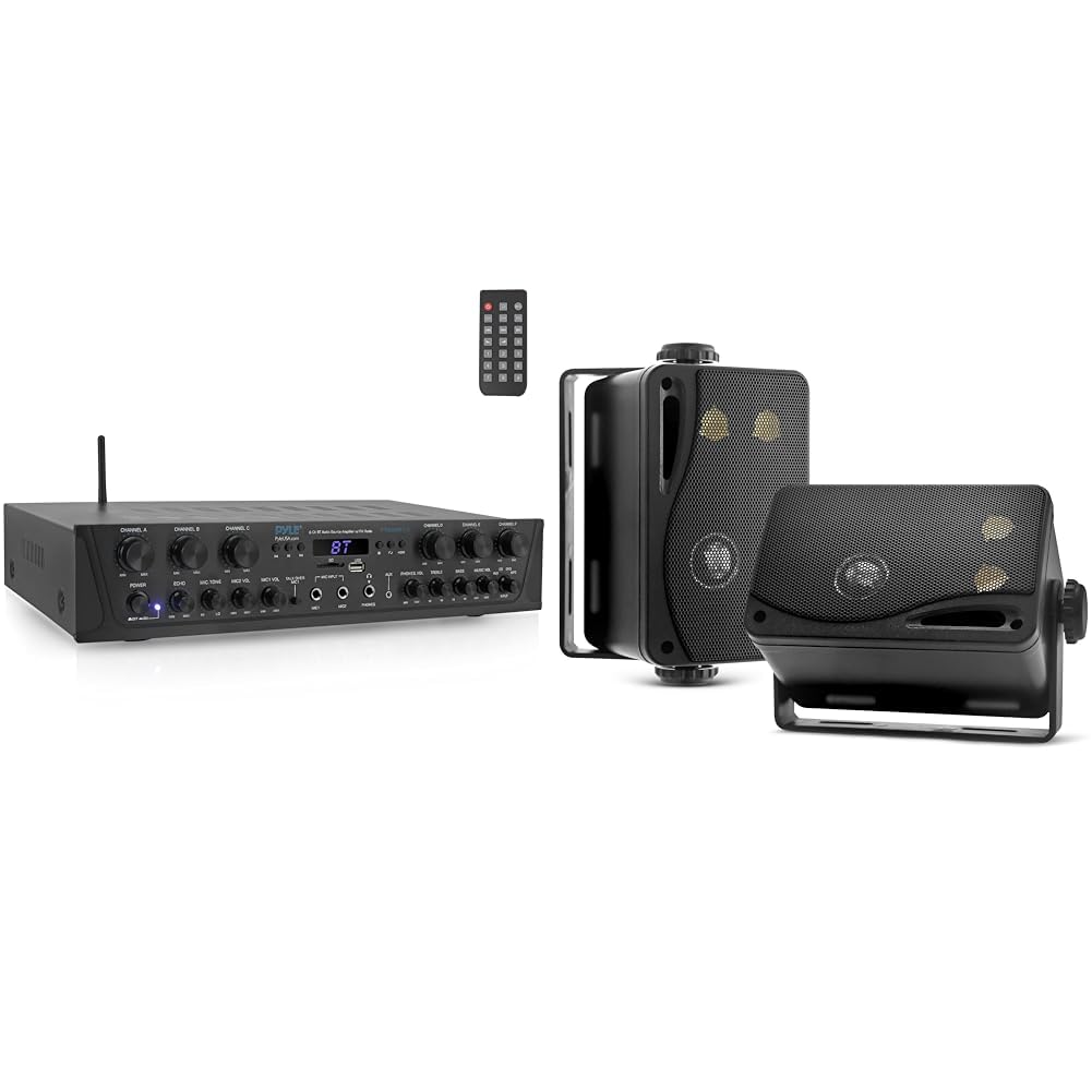 Amazon.com: Pyle Wireless Home Audio Amplifier System - Bluetooth ...