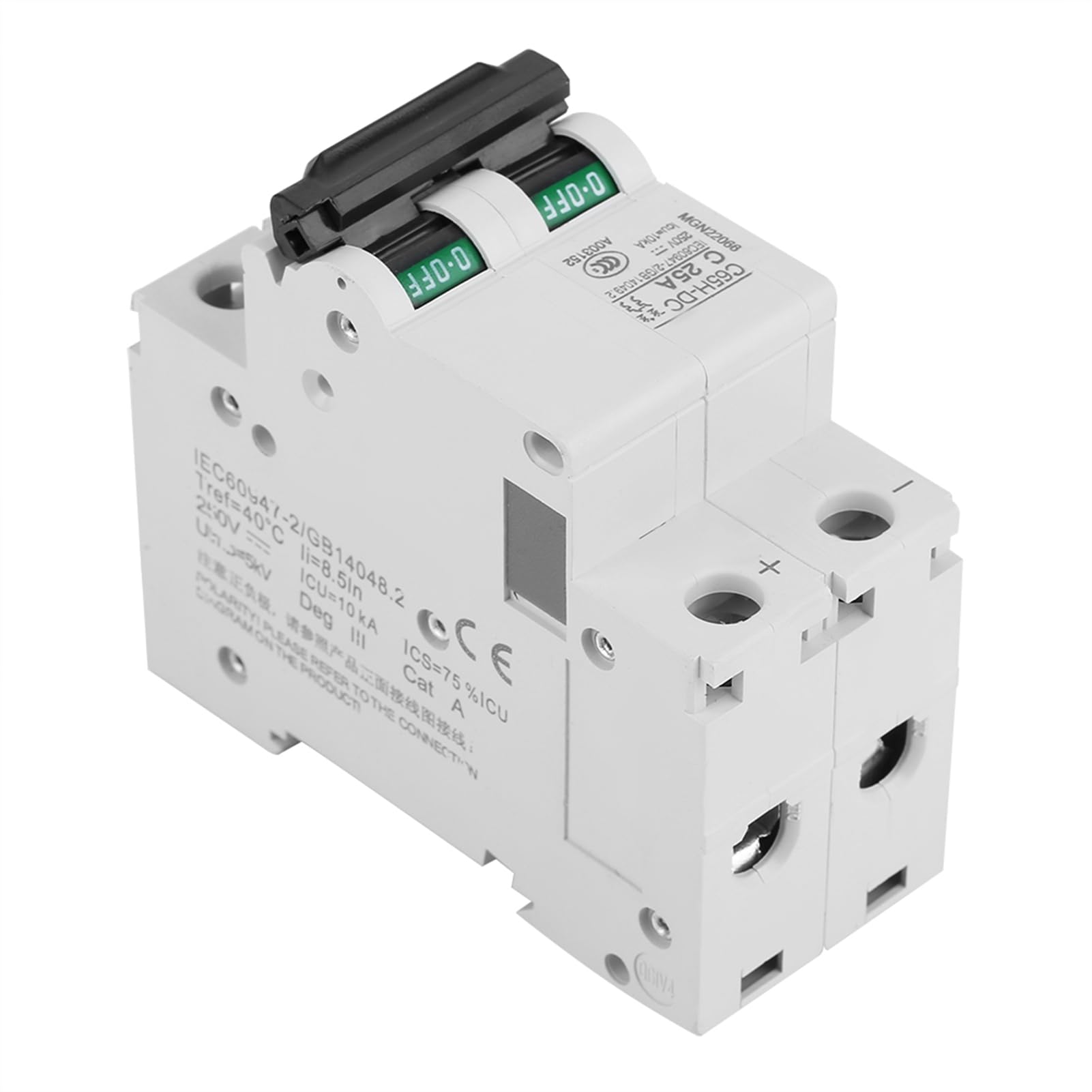 Miniature Circuit Breaker 2P DC 250V Low-Voltage Din Rail Mount Double ...