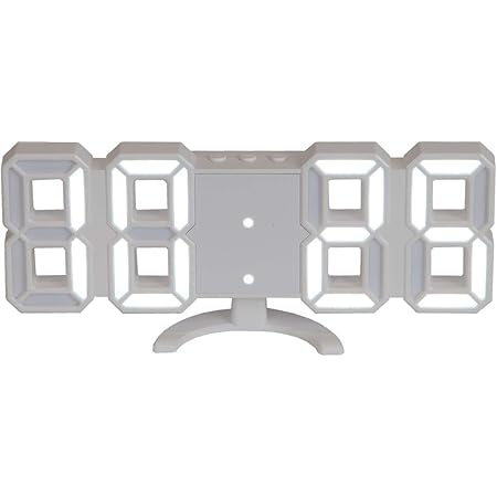 Amazon.com: Lily's Home Minimalist LED Clock with 3 Adjustable ...