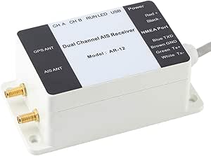 Amazon.com: AIS GPS Receiver Marine, Dual Channel Integrated AIS ...