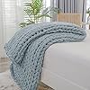 Amazon.com: Bigacogo Chunky Knit Throw Blanket for Couch, 40x40 inches ...